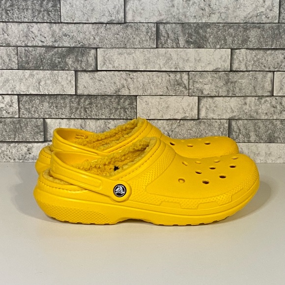 CROCS | Shoes | New Crocs Mens Classic Lined Yellow Crocs | Poshmark